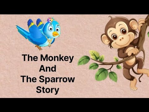 The Monkey And The Sparrow Short Story in English /#Moralstory # ...