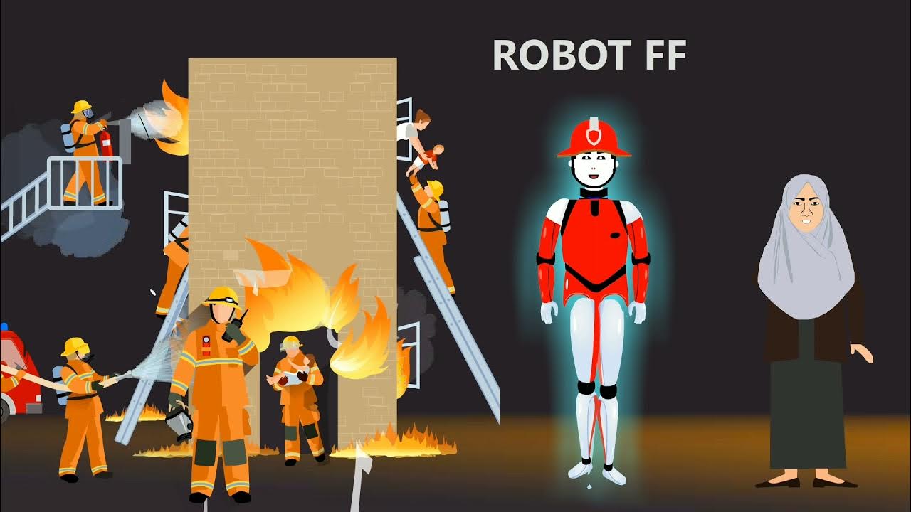 ROBOT VIDEO ANIMATION COMPETITION - TIM 4 (FIRE FIGHTER ROBOT) - YouTube