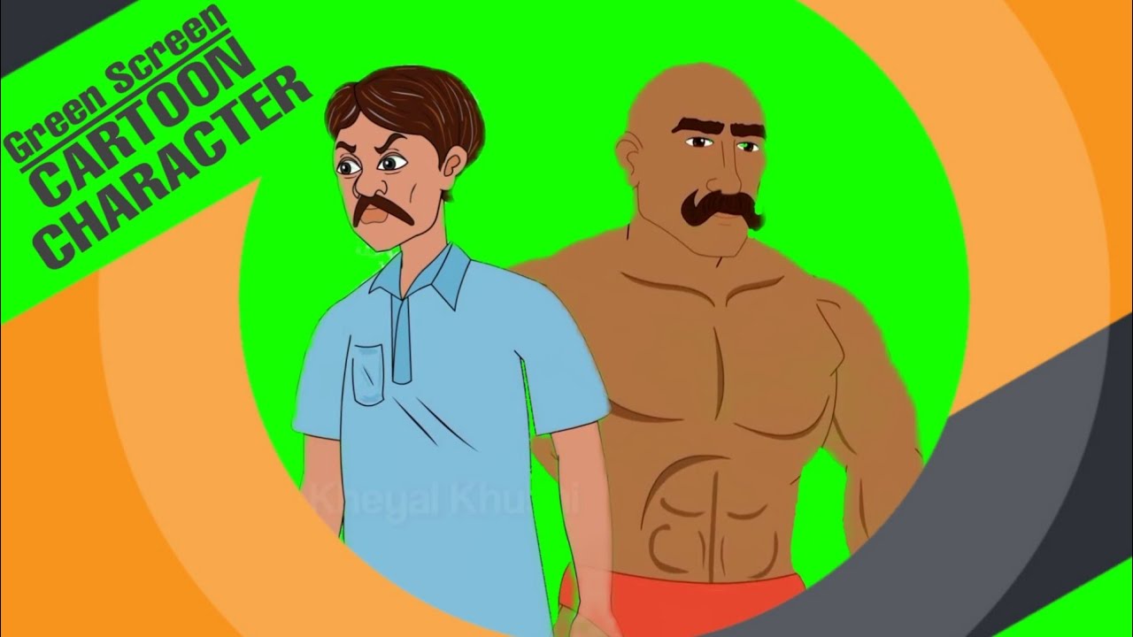 green screen cartoon video | green screen cartoon character | green ...