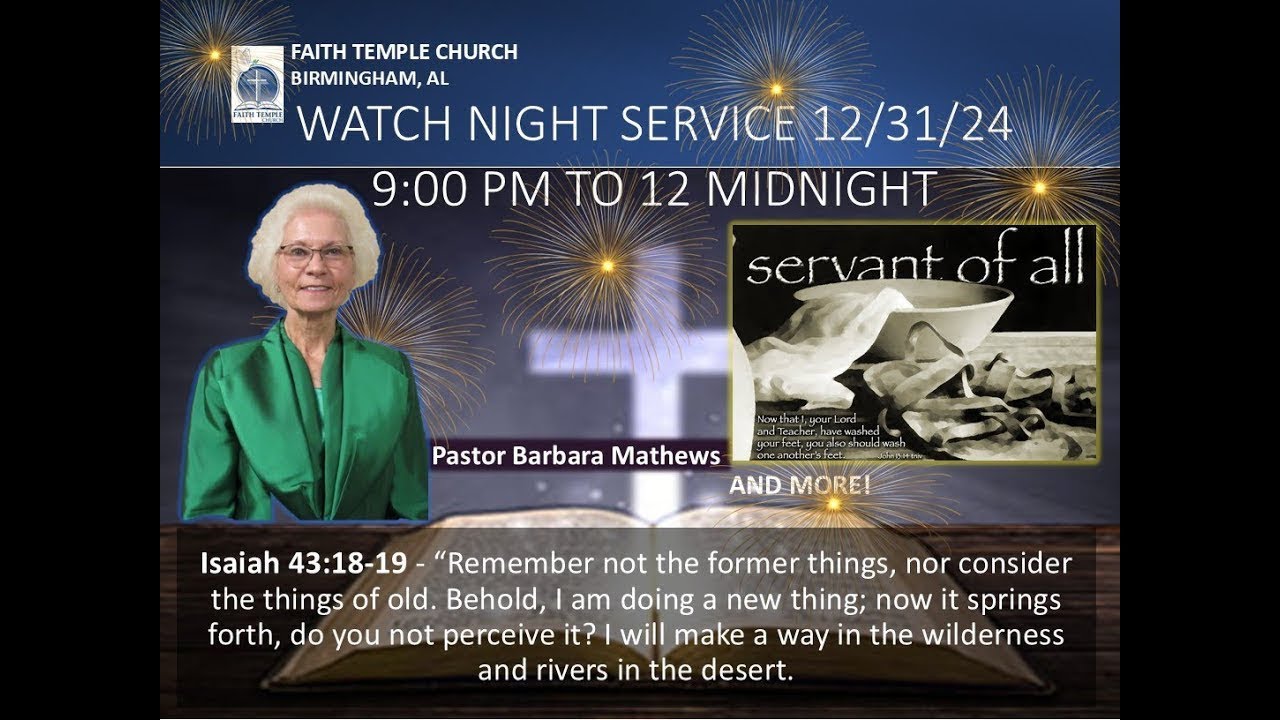 Watch Night Service/ Pastor Barbara Mathews/ 123124 - YouTube