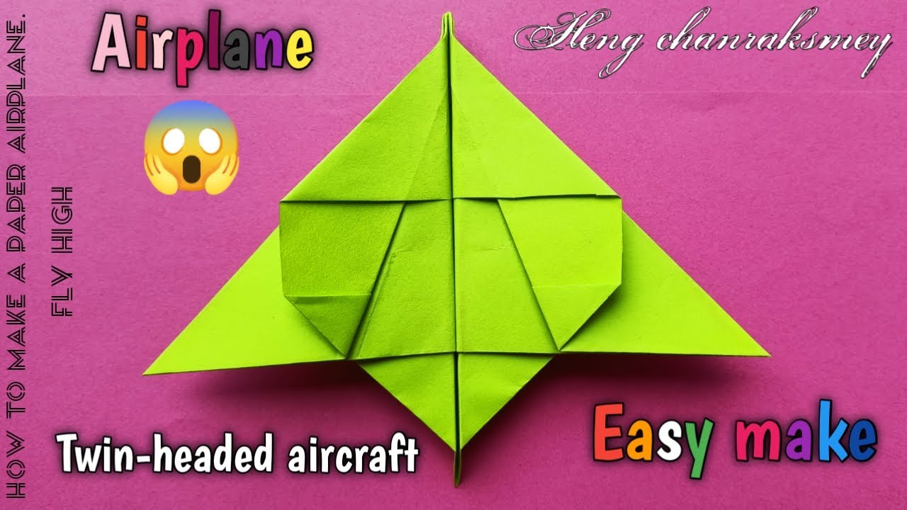 Twin-headed aircraft | How to make a new beautiful twin-headed plane ...