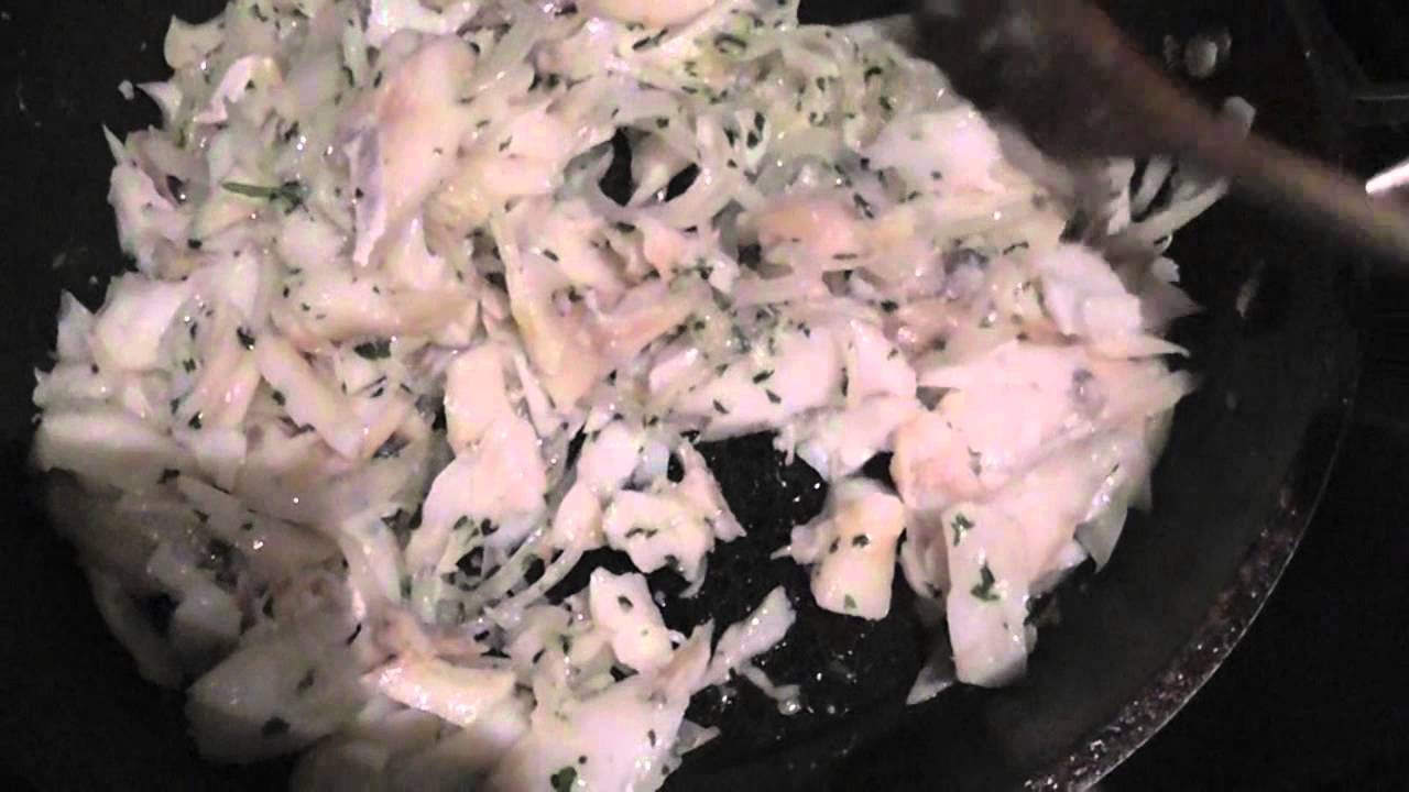 Portuguese codfish casserole (bacalhau a bras) - YouTube