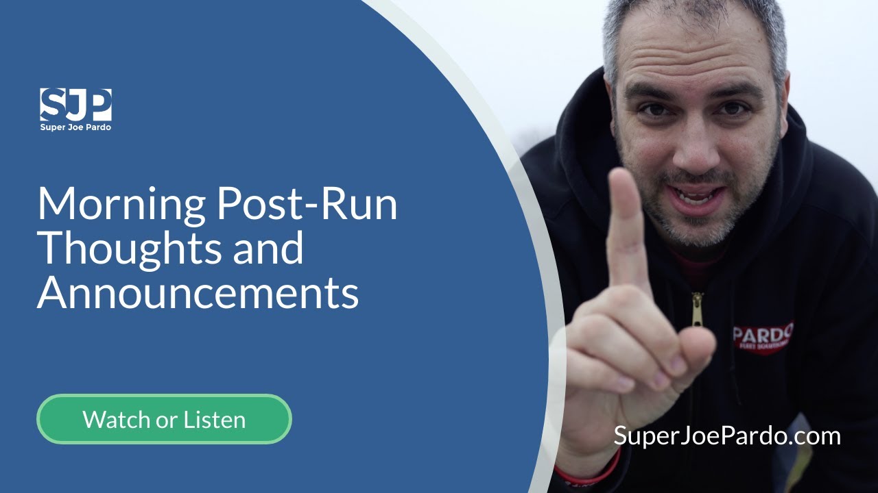 Post Run Morning Thoughts and Announcements - YouTube