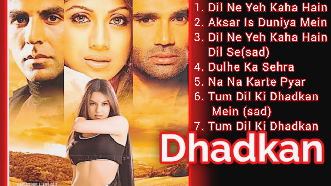Dhadkan🌹(2000) Romantic Full All Song | Akshay Kumar| Shilpa Shetty ...