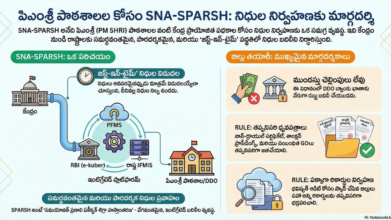 పీఎం శ్రీ పాఠశాలల కోసం SNA-SPARSH నిధుల నిర్వహణకు మార్గదర్శి - YouTube