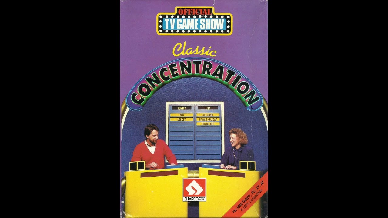 DOS Classic Concentration ORIGINAL RUN Game #1 - YouTube