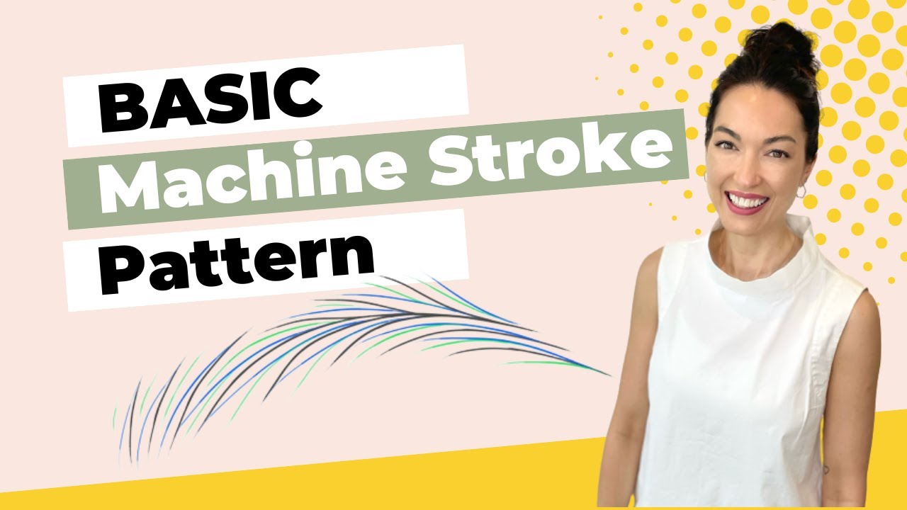 Basic Machine Hairstroke Pattern - YouTube