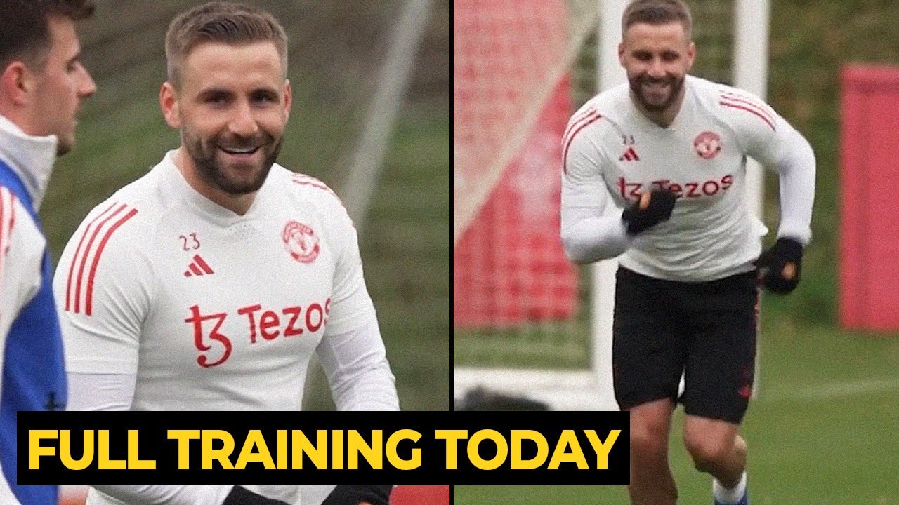 Luke Shaw spotted FIRST FULL TRAINING after recovery from injury ...