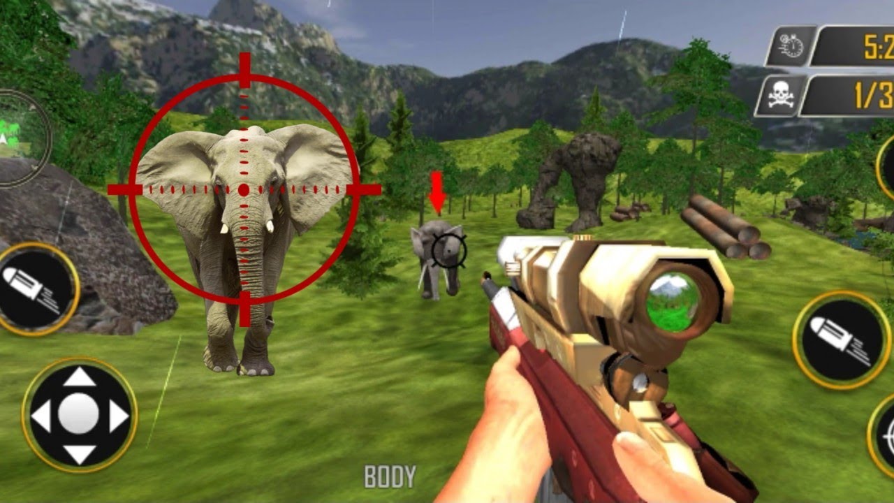 Real Wild Animal Hunter #3- Elephant hunting games - 3d Sniper Shooting ...