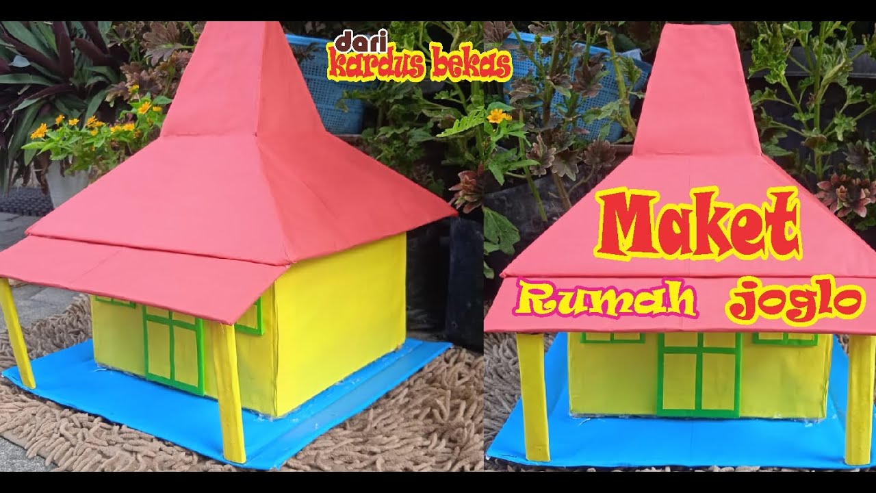 Cara Membuat Maket Rumah Joglo / Rumah Jawa dari kardus - DIY miniature ...