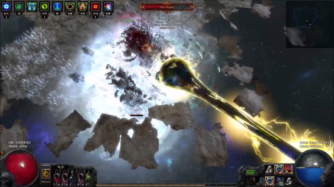 Path of Exile Shaper- 2.4 Wormblaster the Third - YouTube