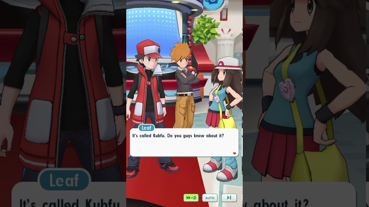 Pokémon Masters - Red, Blue, Green(Leaf) Having A Conversation - YouTube