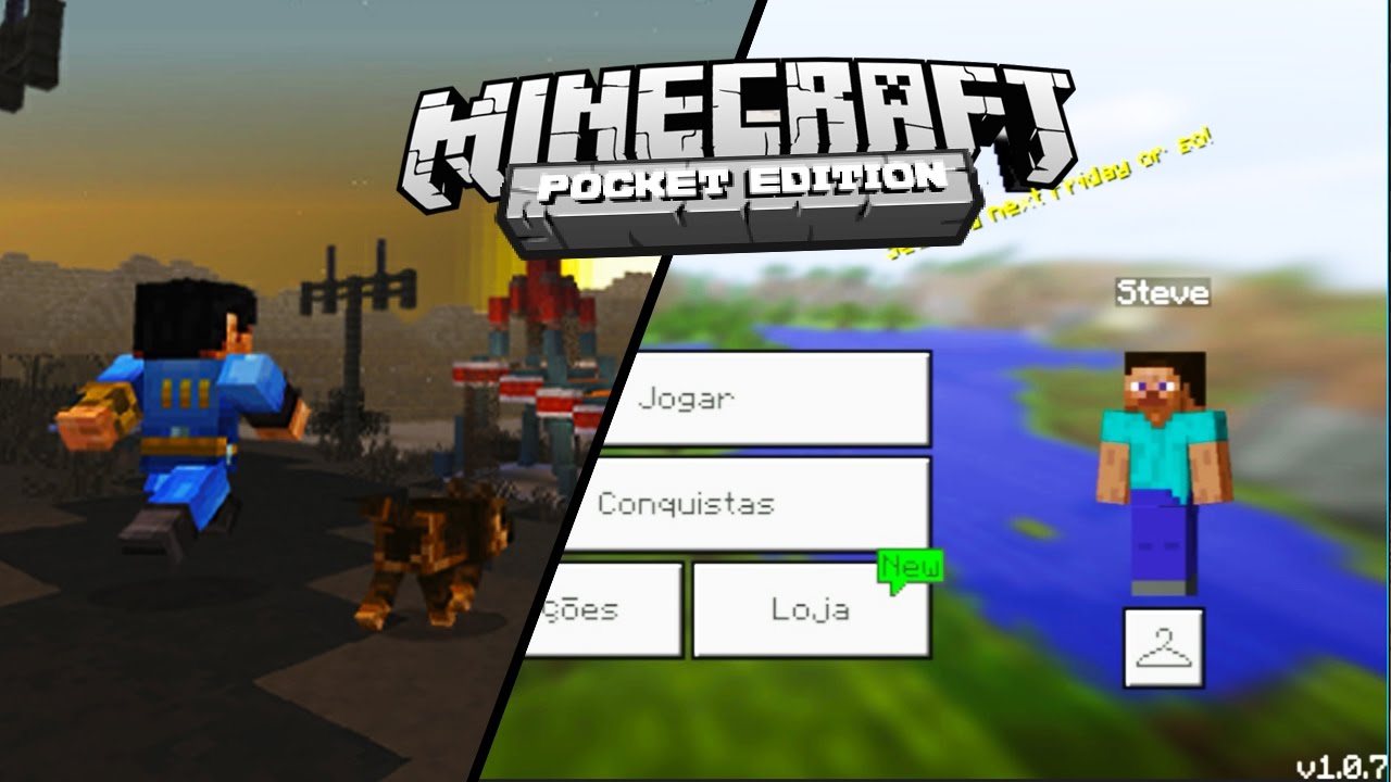 NOVA ATUALIZAÇÃO - MINECRAFT PE 1.0.7 OFICIAL - YouTube