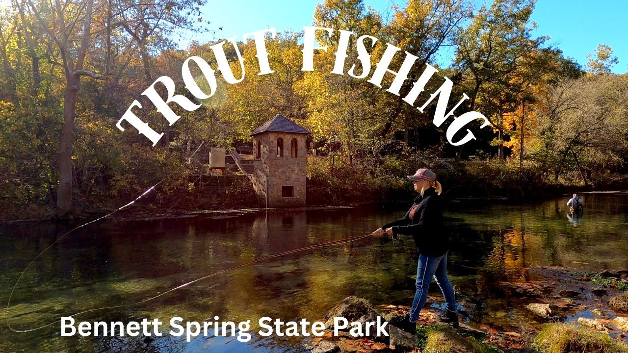 Catching Trout at Bennett Springs State Park - YouTube