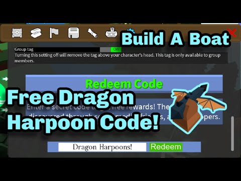 New Dragon Harpoon Code in Build a Boat for Treasure! - YouTube