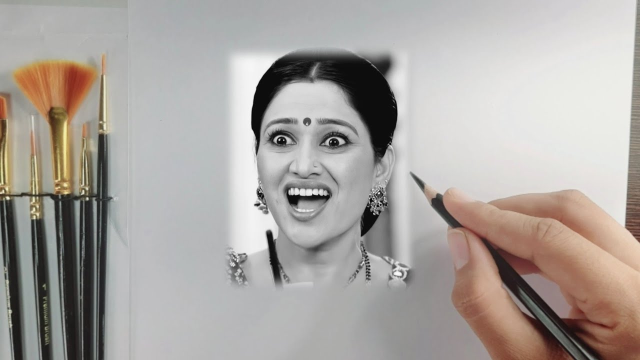 Daya Drawing | Tarak Mehta Ka Oolth chasma | TMKOC |disha Vakani ...