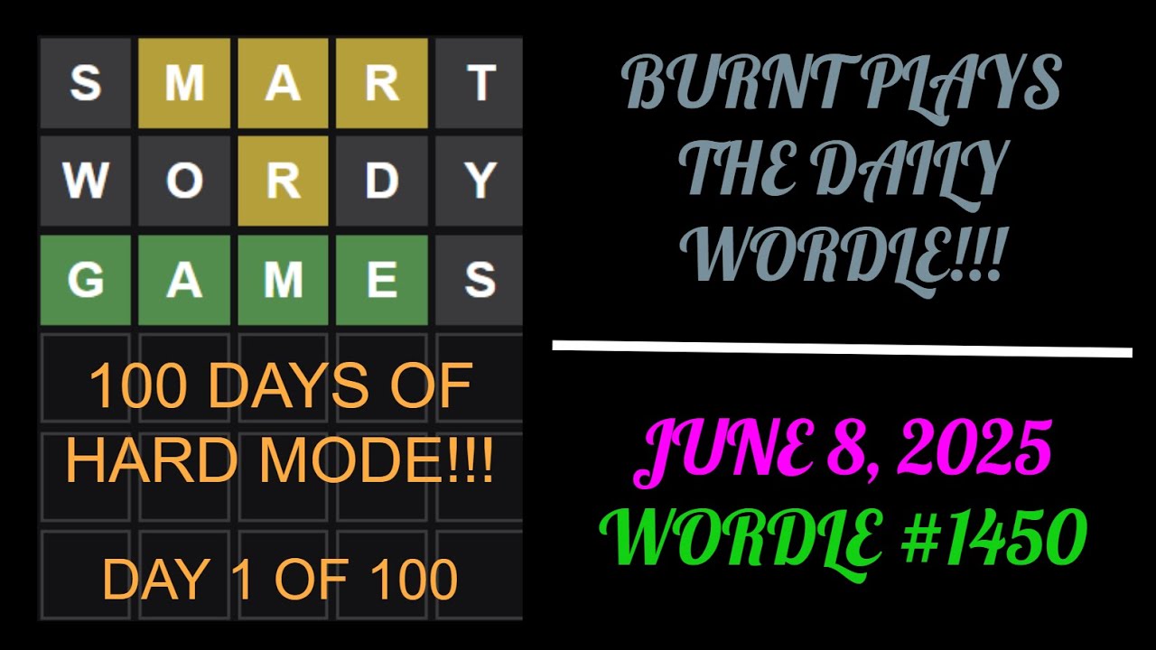 Wordle of the Day for 6/8/2025 Tips/Strategies And Answer | Wordle ...