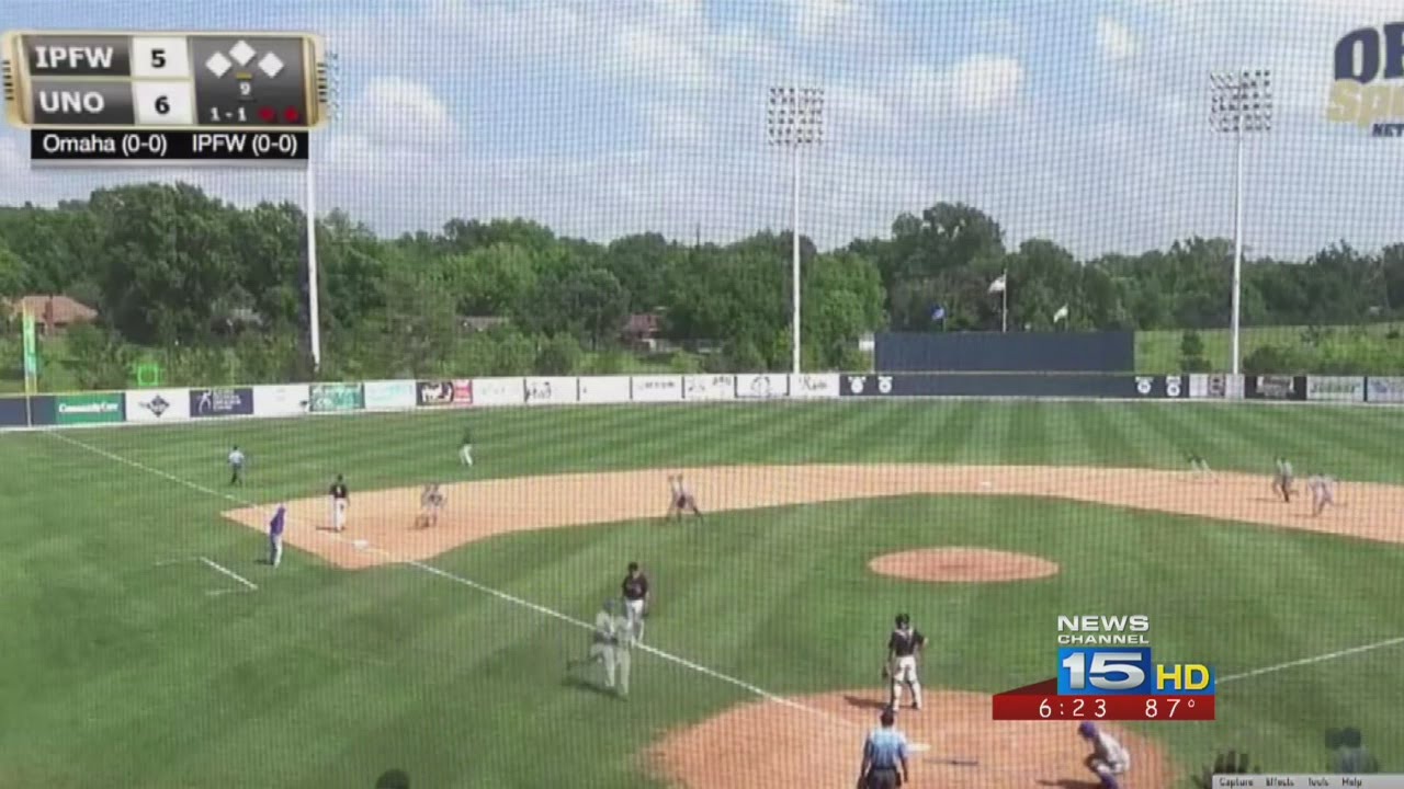 IPFW beats Omaha 8-6 at Summit League tournament on 5/25/16 - YouTube