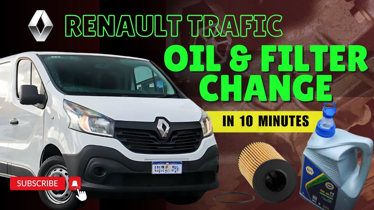 Renault Oil & Filter Change in 10 Minutes | 2016 Renault Trafic oil and ...