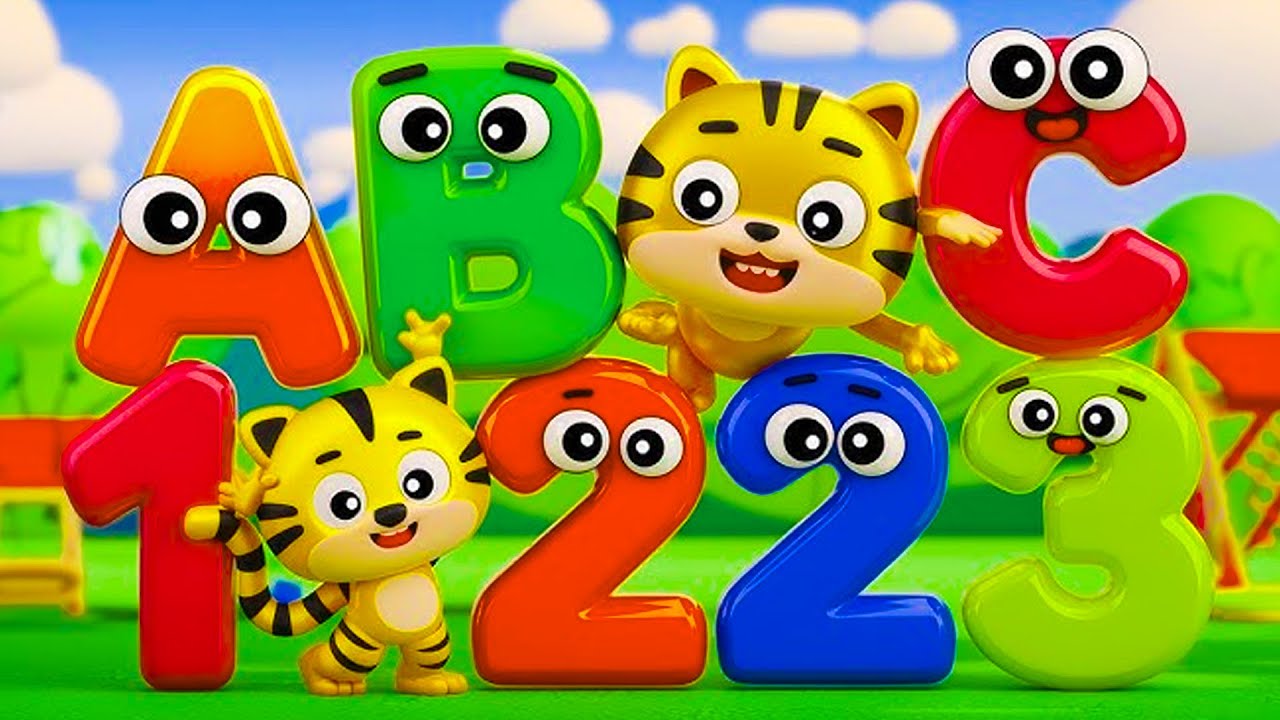 Learn ABC Phonics Shapes Numbers Colors Toddler Learning Videos For 3 ...