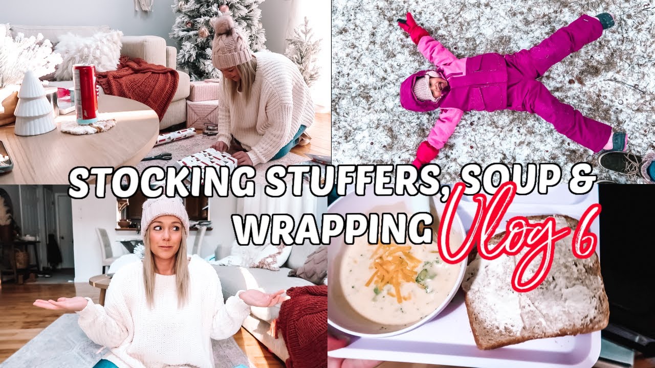 STOCKING STUFFERS| WRAPPING PRESENTS| SOUP| Vlogmas 6| Tres Chic Mama ...