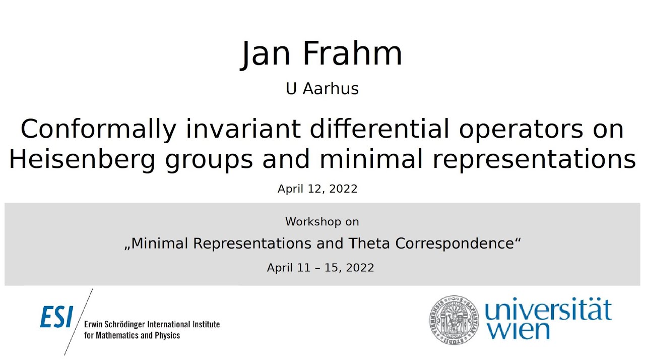 Jan Frahm - Conformally invariant differential operators on Heisenberg ...