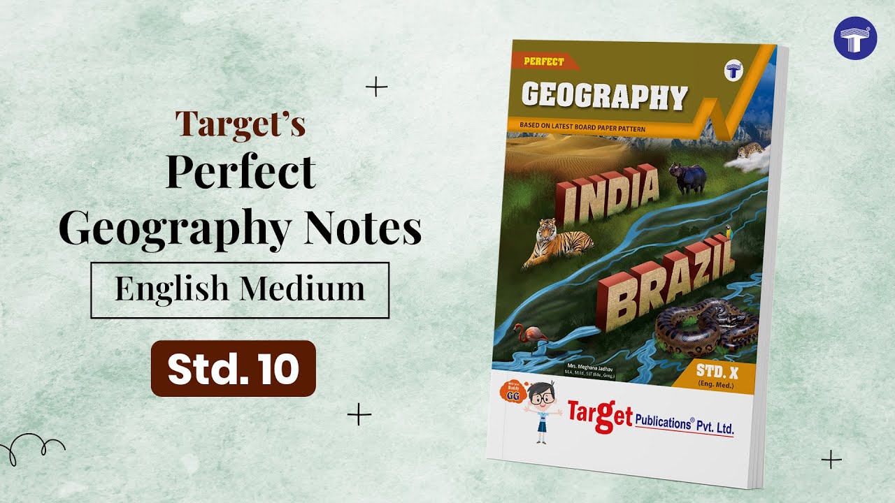 Std.10 Perfect Geography English Medium | Target Publications - YouTube
