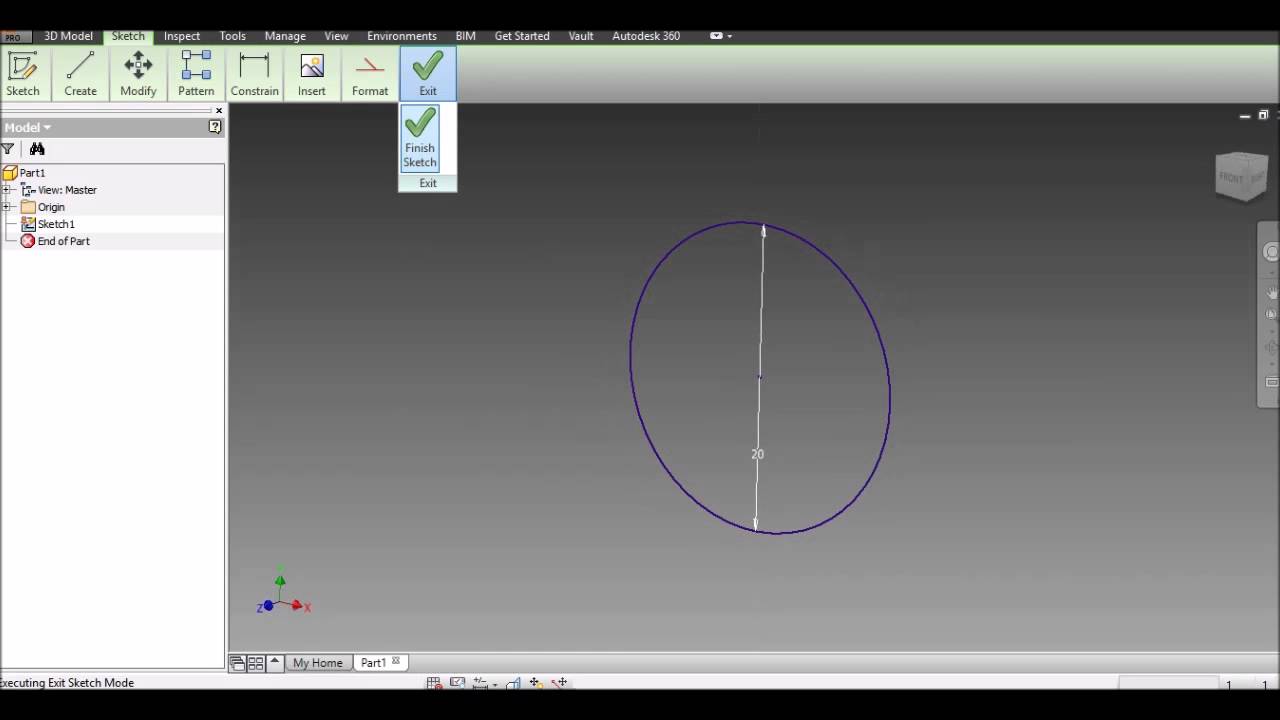 How to use loft tool in autodesk inventor - YouTube