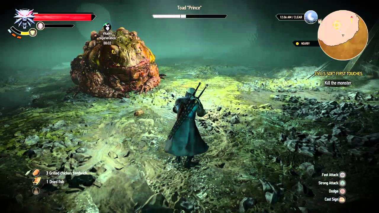 The Witcher 3 Toad Prince - YouTube