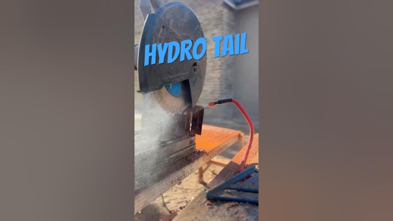 Hydro Tail turning this chop saw into a wet saw for all you dust haters! #hydrotail - YouTube
