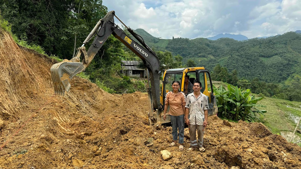 Sắp Có Nhà Mới Vợ Chồng Thuỷ Tươi Vui Cười Ầm Ầm Máy Súc Khổng Lồ Đào Nền Khét Lẹt. Pheng Pheng ...