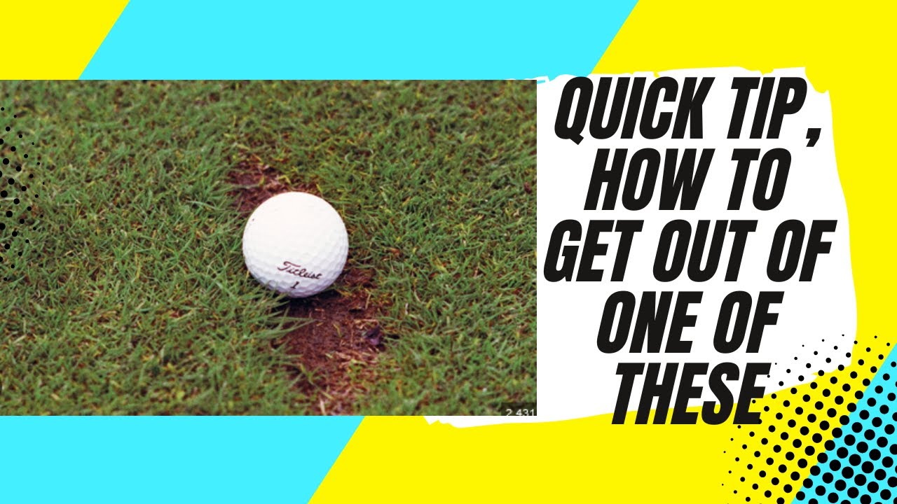 QUICK LESSON - PLAYING OUT OF A DIVOT - YouTube