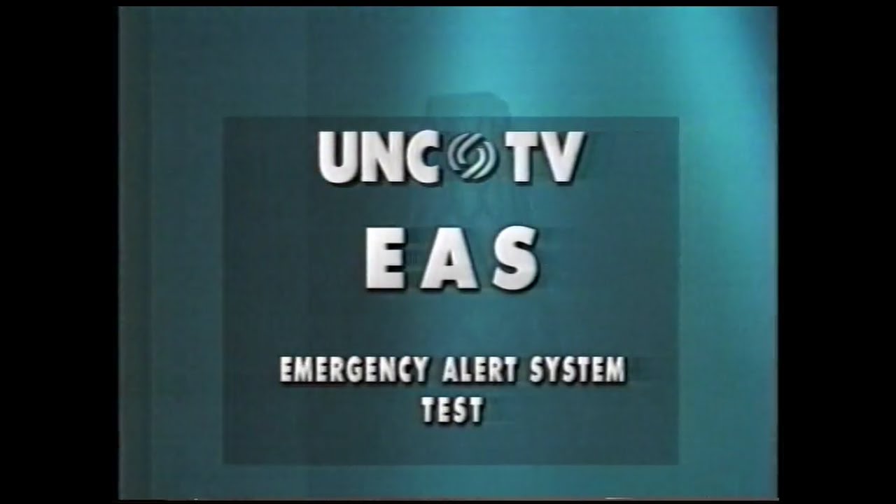UNC-TV/WUNJ EAS test, 2002 - YouTube