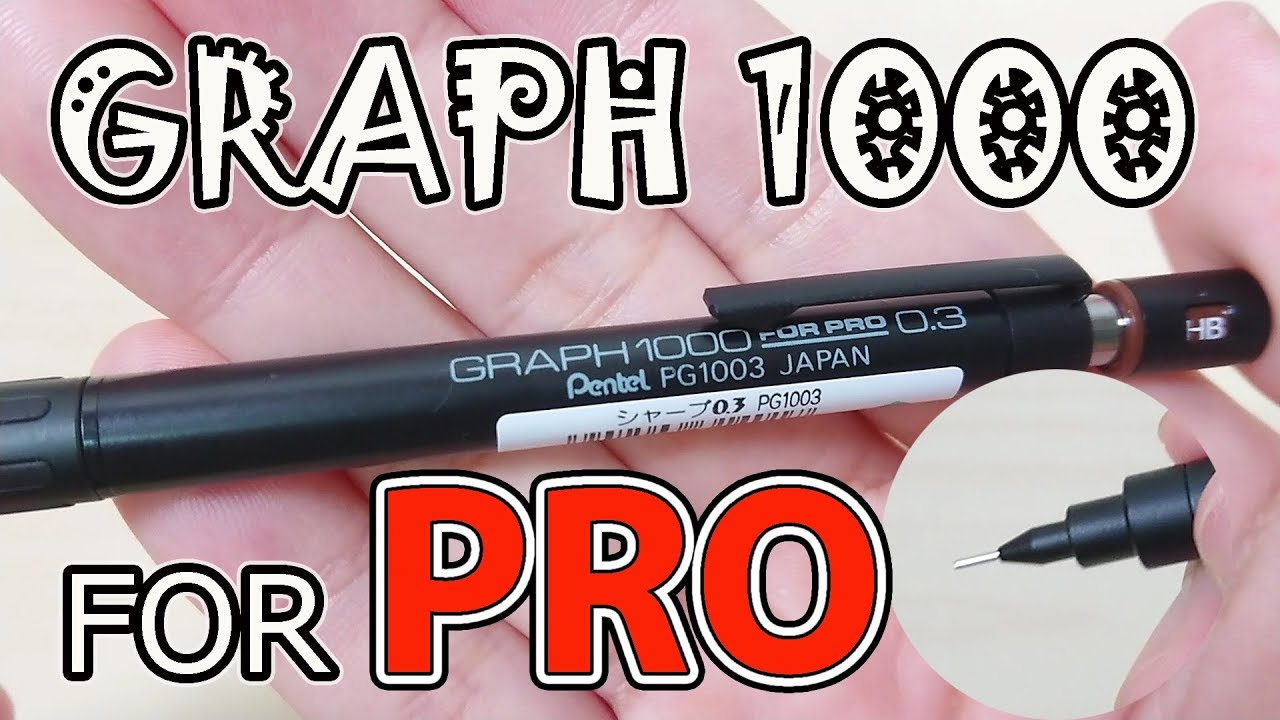  Pentel GRAPH 1000 FOR PRO YouTube