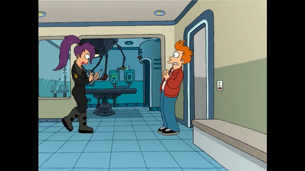 Futurama - Fry meets Leela. S1E01 - YouTube