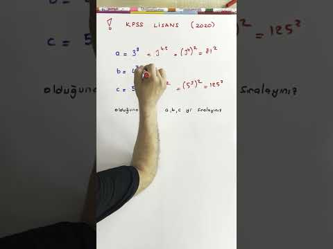 Kpss çıkmış 2020 sorusu Üslü sayılarda Sıralama #kpss  #ags  #dgs  #ayt  #tyt  #keşfet  #ales #yks
