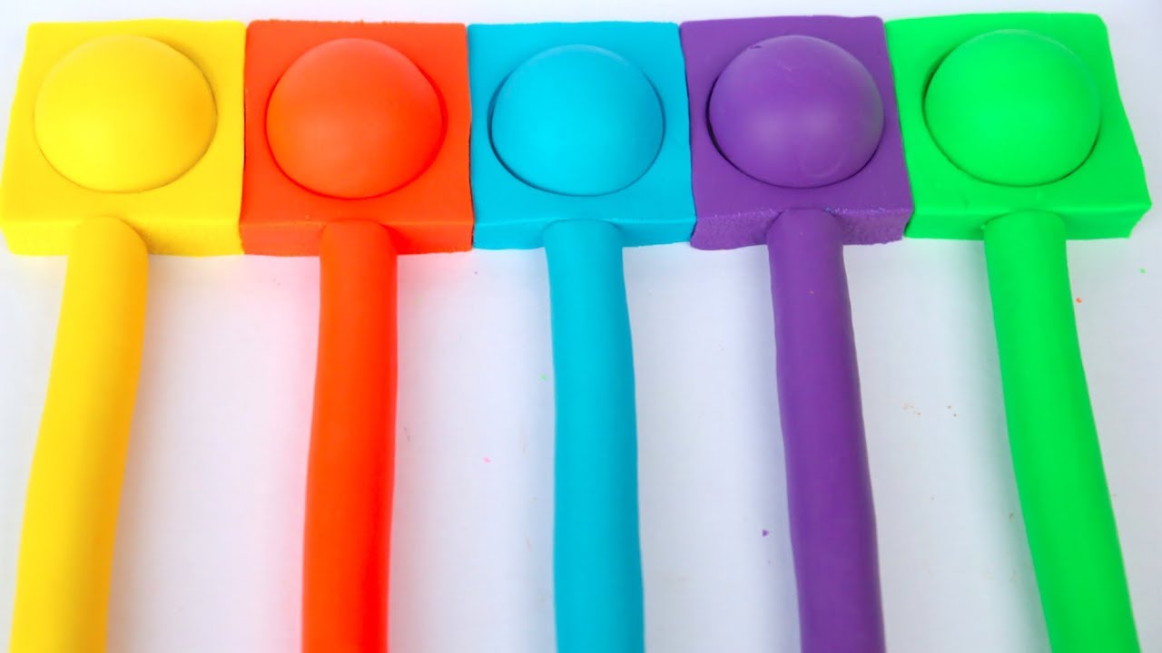 Learn Colors Clay Doh Super Modellng Clay Surprise Toys Fun And ...