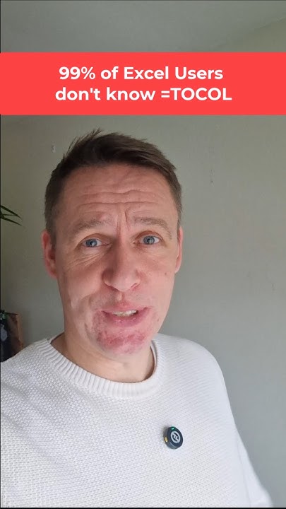 Excel tip: How to use the TOCOL function #shorts - YouTube