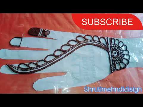 Beautiful Easy Mehndi Design | Back Hand Mehndi design | Simple mehndi ...
