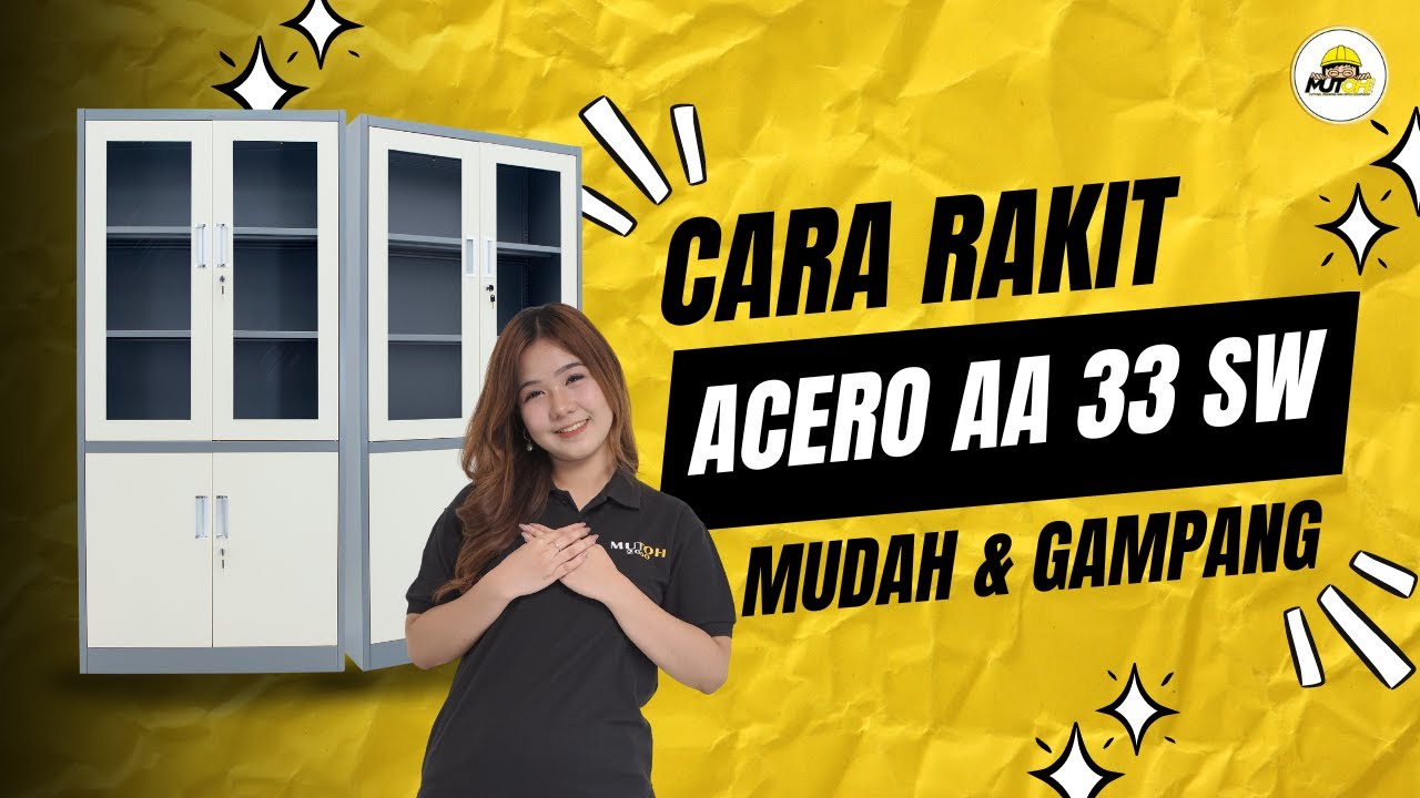 PERAKITAN Lemari Acero AA 33 SW | MUTOH 2000 - YouTube