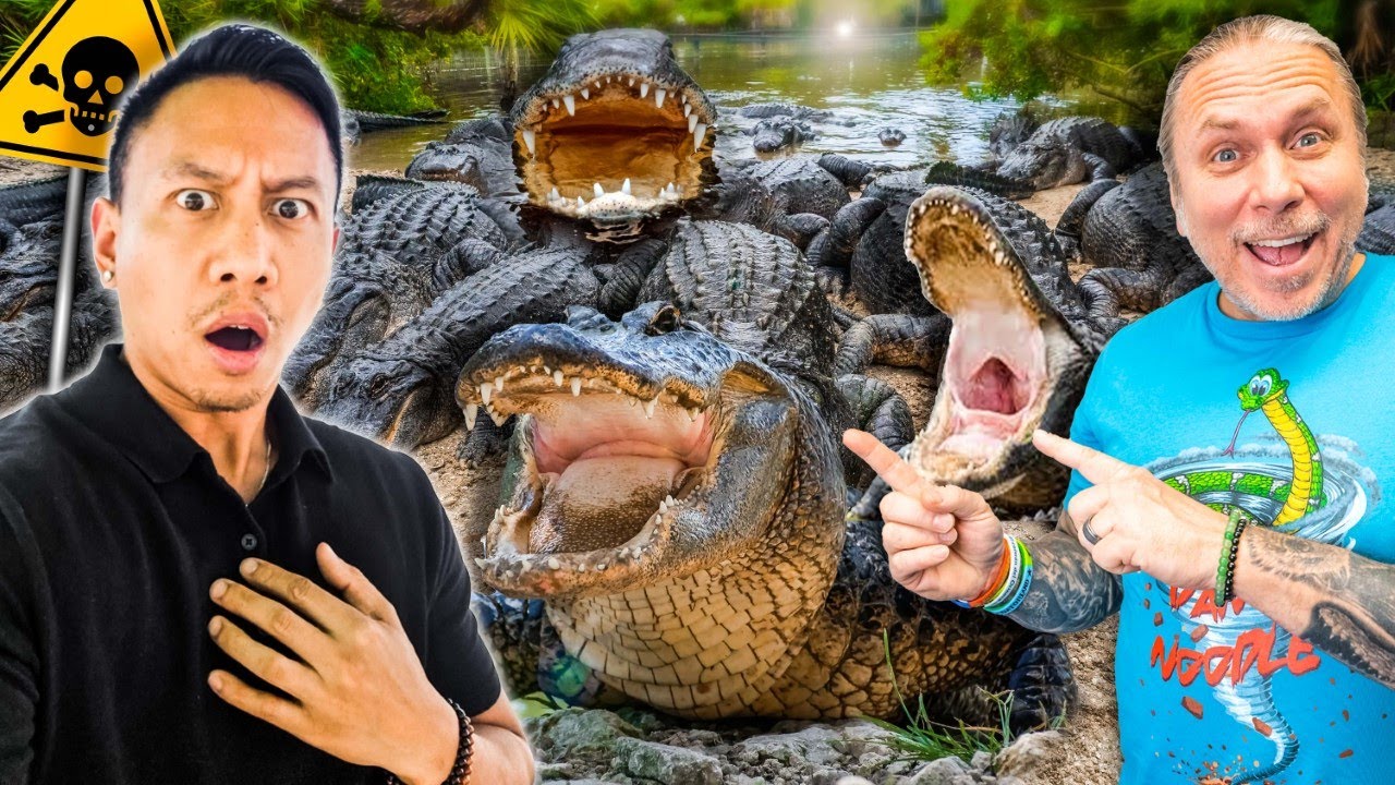 I Fed AntsCanada To A 12 Foot Crocodile! - YouTube