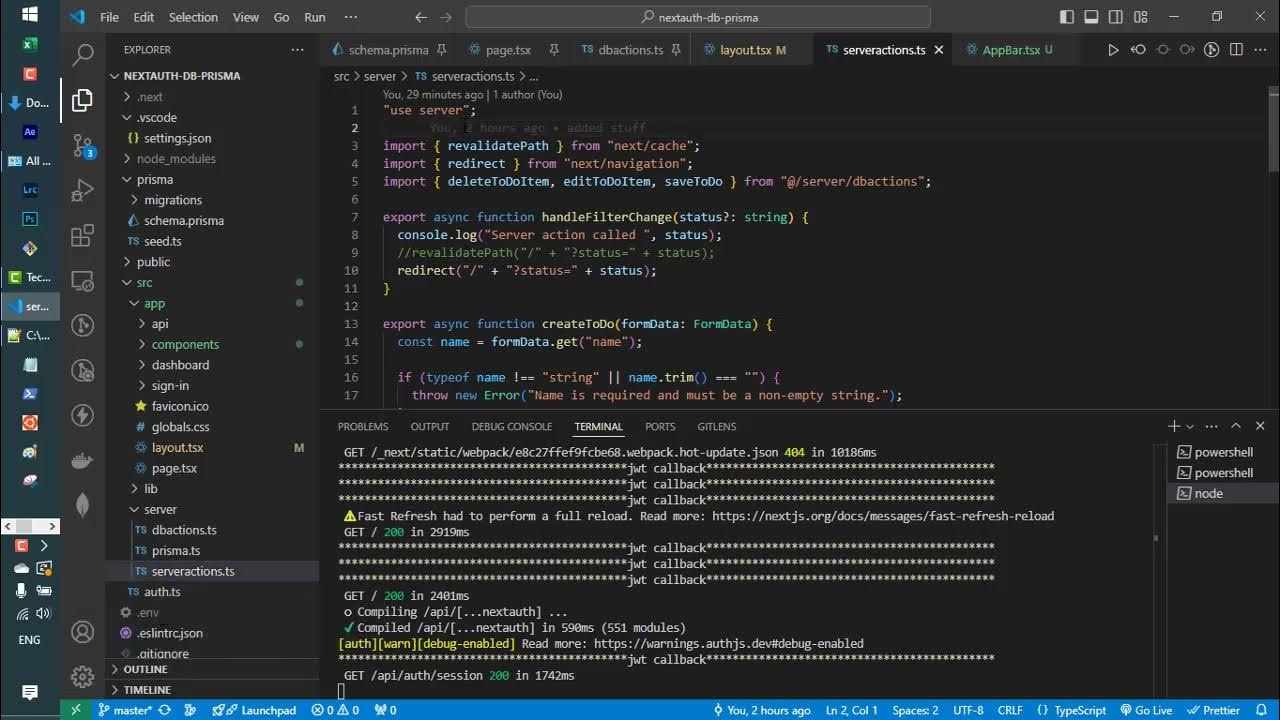 Failed to find Server Action error in nextjs14 - YouTube
