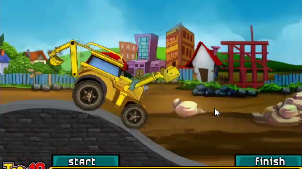 Game Bob The Racer By Excavator For Kids - YouTube