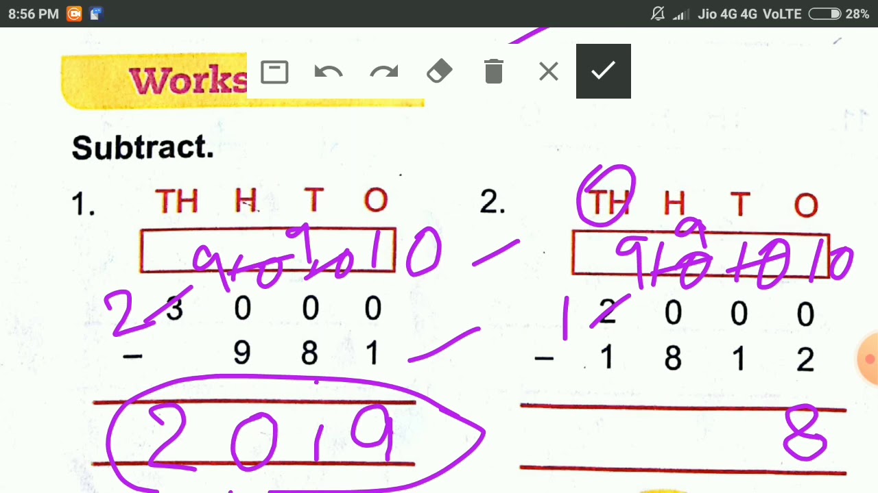 Class 3 Maths Subtraction By R Rupul YouTube Class 3 Maths Subtraction By R Rupul YouTube