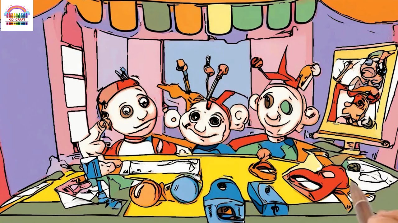 Tots TV - Puppet Playtime | Ep - 110 By Kidi Crafts | Colouring ...