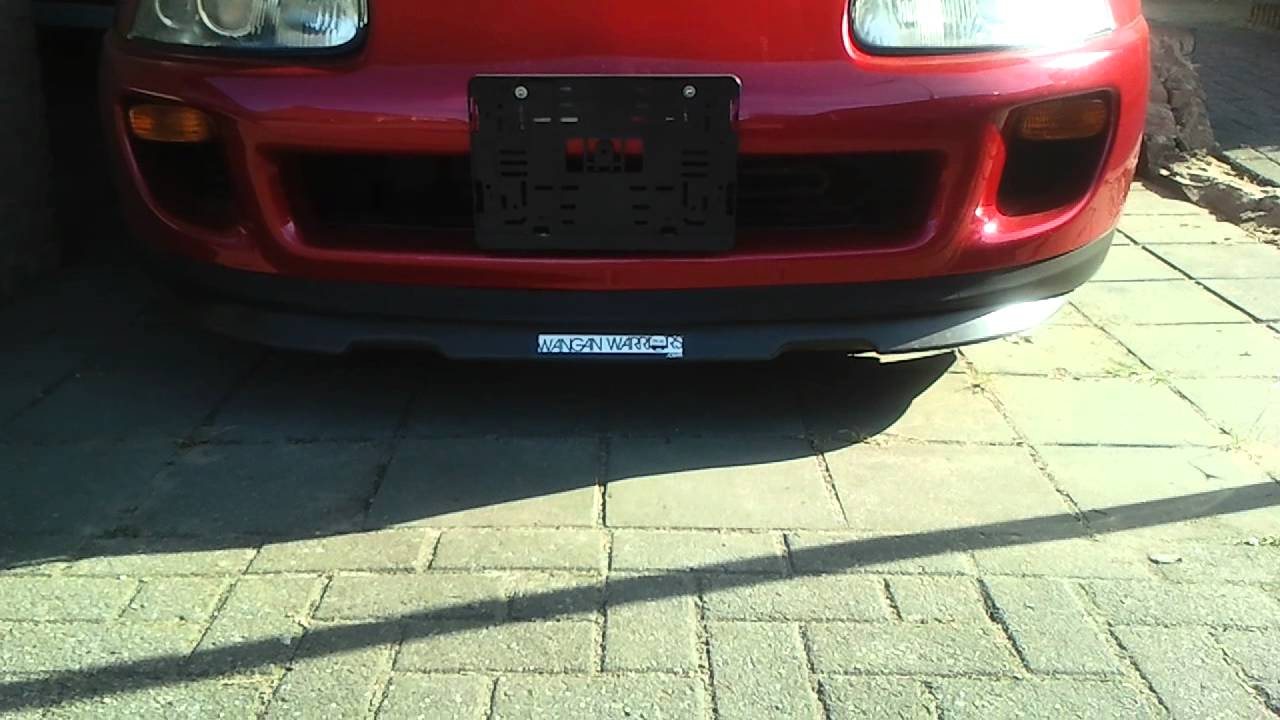 Toyota Supra active front spoiler - YouTube