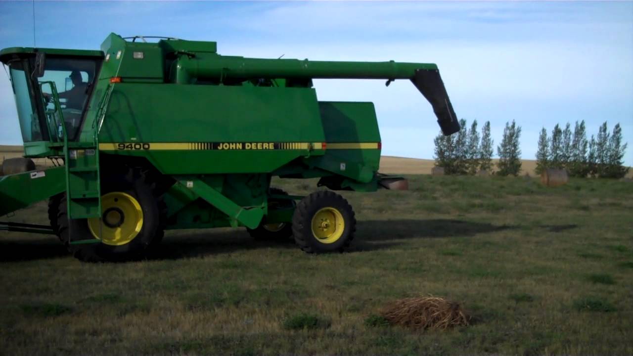 Tatarliov April 12, 2014 Minton, Sask John Deere 9400 Combine Mack ...