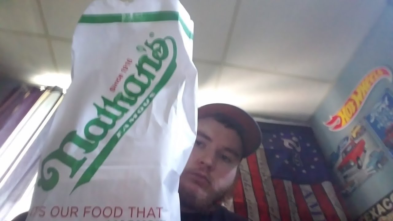 Nathan's Famous Bacon Cheese Fries & Chili Cheese Dogs - YouTube