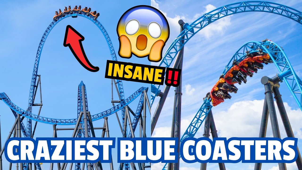 Top 15 Roller Coasters with the Colour BLUE! - YouTube