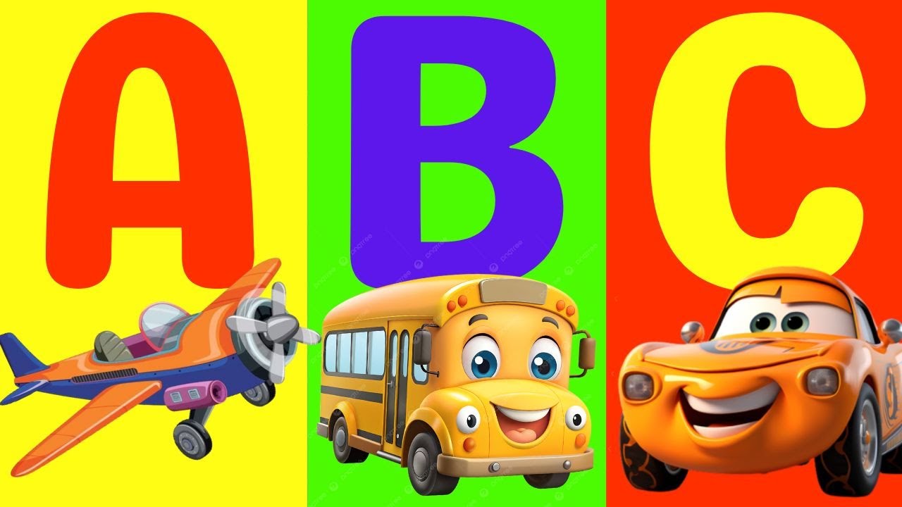 ABC Vehicles Phonics Song for Kids | ABC Alphabet Songs with Sounds for ...